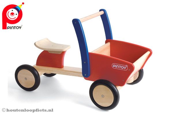 Woodtoys Houten bakfiets | Houtenloopfiets.nl